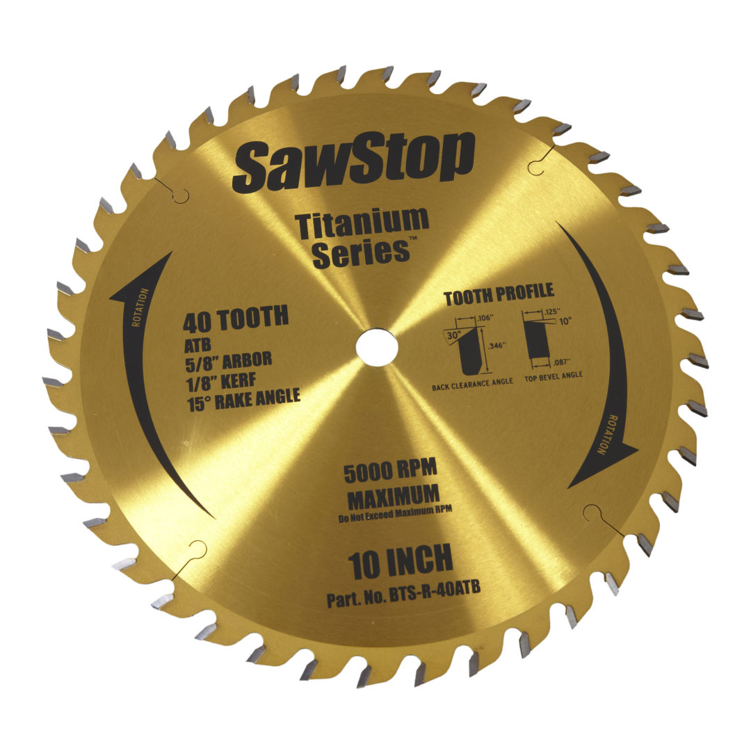 10” 40-Tooth Blade (CNS-07-148)| SawStop
