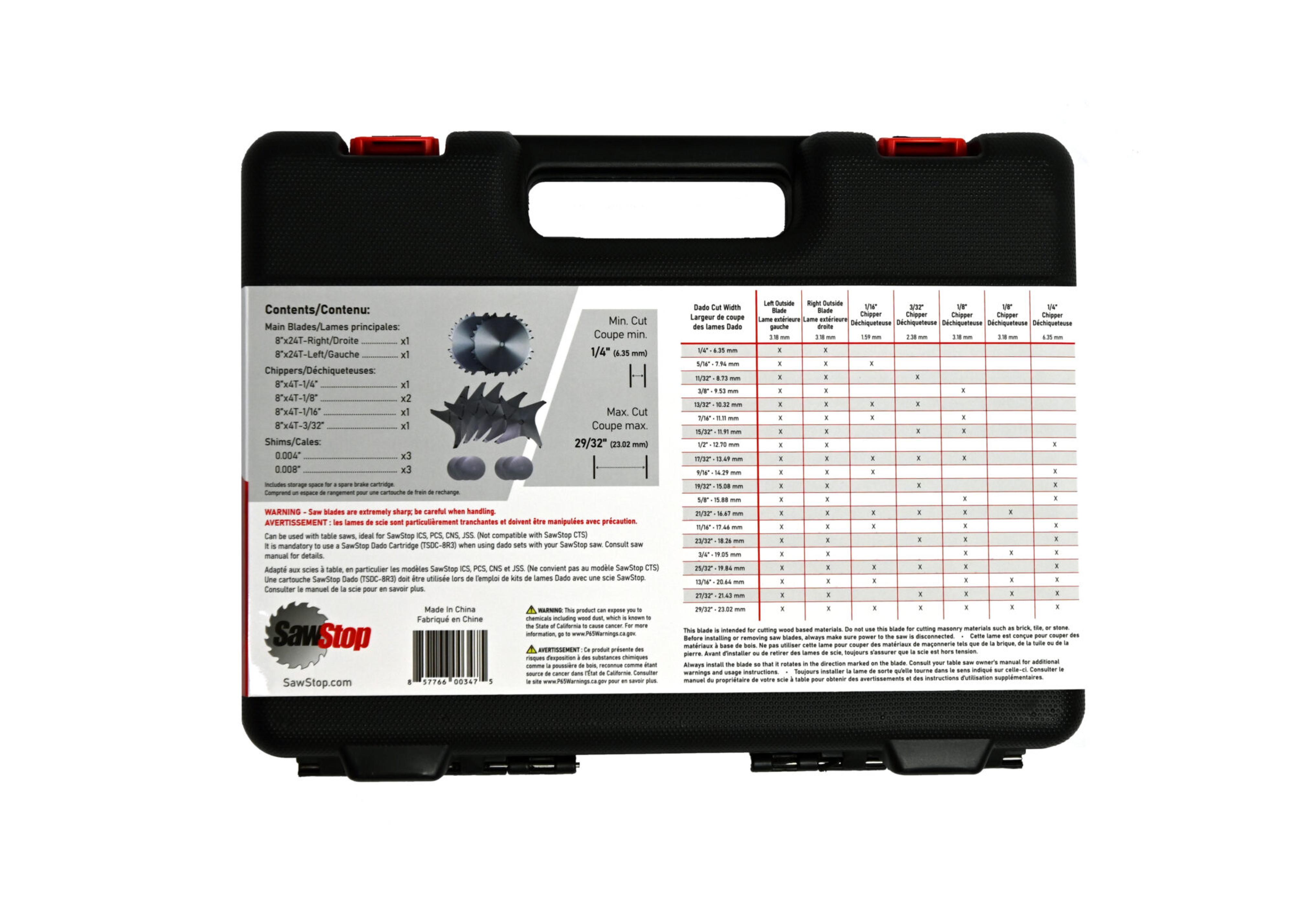 Premium Dado Set - Sawstop